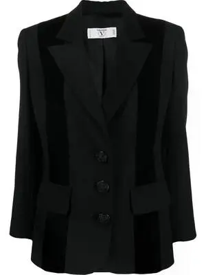 Valentino Garavani 1980s Single-breasted Blazer - Black