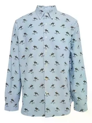 Polo Ralph Lauren Equestrian Print Shirt - Blue