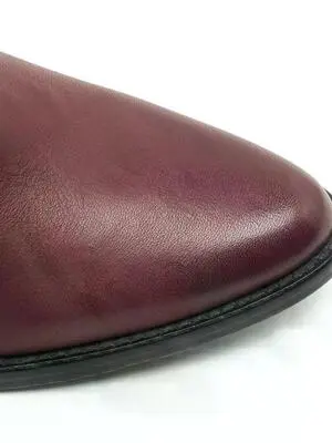 Zadig&Voltaire Burgundy Studded Cowboy Boots