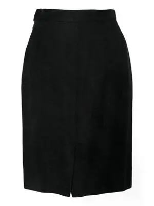 Saint Laurent 1990s Cotton A-line Miniskirt