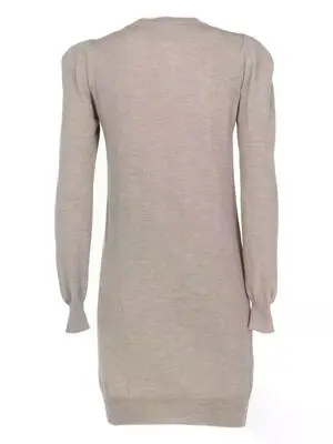 Miu Miu Wool Knitted Crewneck Dress