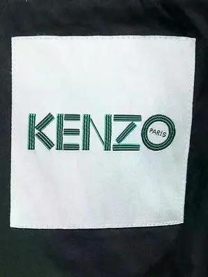 Kenzo Zip-up Hooded Jacket With Contrast Logo Band