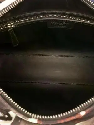 Dior Large Canvas Floral Graffiti Lady Satchel - Multicolour