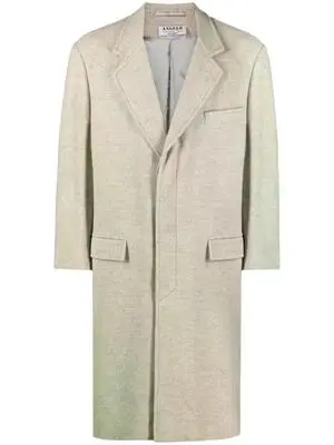 A.N.G.E.L.O. VINTAGE CULT Single-breasted Wool Coat - Grey