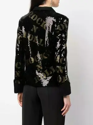 Moschino 2010s Rock N Roll Sequin-embellished Blazer
