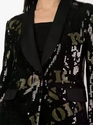 Moschino 2010s Rock N Roll Sequin-embellished Blazer