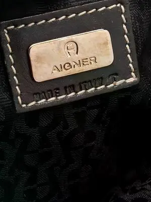 AIGNER Monogram Pattern Shoulder Bag