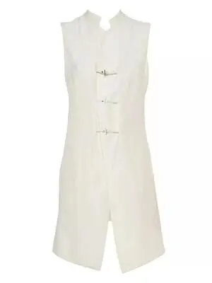 Kenzo 2023 Toggle Clasp Pocket Vest - Neutrals