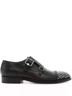 JIMMY CHOO Finnion Monk Shoes With Stud Detailing