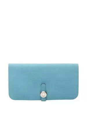 Hermès 2019 Dogon Bi-fold Long Wallet - Blue
