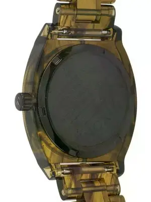 Nixon Time Teller Watch With Dial And Olive Case - Black
