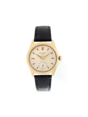 Patek Philippe Calatrava 33mm 18kt Yellow Gold Watch - White