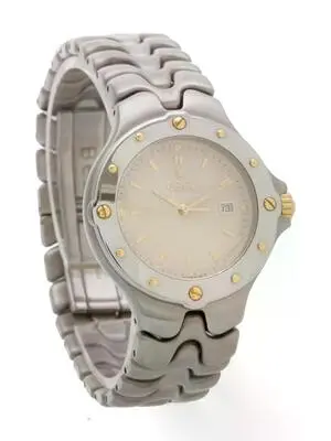 EBEL Sportwave Stainless Steel Watch With Light Beige Dial