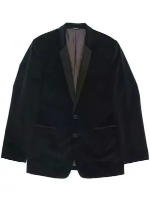 Dolce & Gabbana 2000s Velvet Blazer - Blue