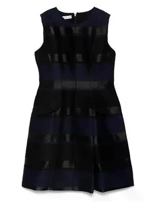 Dior Sleeveless Striped Mini Dress
