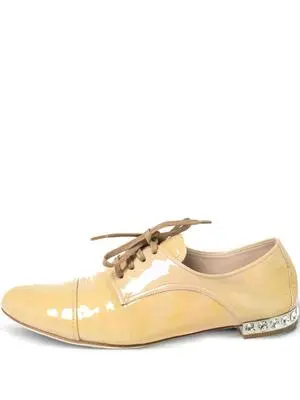 Miu Miu Crystal-embellished Derby Shoes