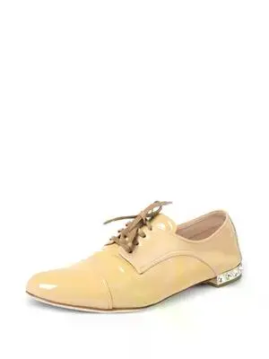 Miu Miu Crystal-embellished Derby Shoes