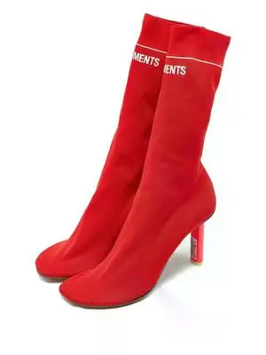 Vetements 90mm Lipstick Heel Knitted Boots