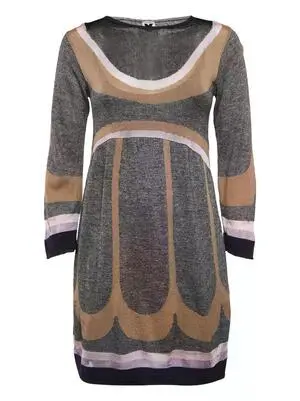 Missoni Geometric Pattern Knit Dress - Grey