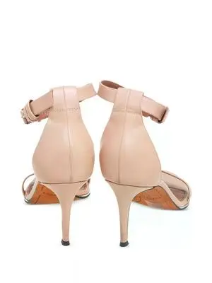 Givenchy 85mm Nadia Patent Leather Stiletto Sandals - Neutrals