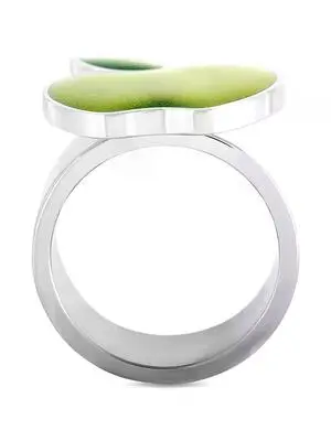 SWATCH Stainless Steel And Resin Apple Motif Statement Ring