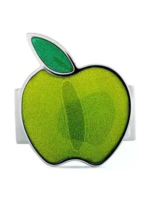SWATCH Stainless Steel And Resin Apple Motif Statement Ring