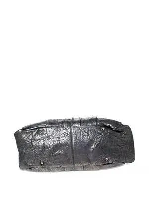Chloé Heloise Leather Tote Bag - Silver