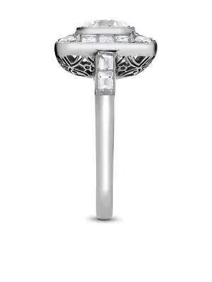 PRAGNELL Platinum Diamond Plaque Ring