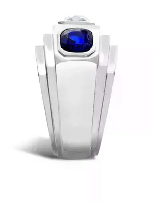 RENE BOIVIN Art Deco Sapphire And Diamond Ring