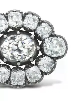 PRAGNELL Late Georgian Diamond Brooch - Silver