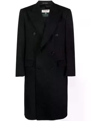 A.N.G.E.L.O. VINTAGE CULT 1990s Charcoal Virgin Wool Coat