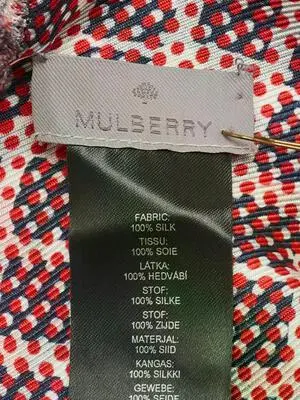 Mulberry Geometric-print Silk Scarf