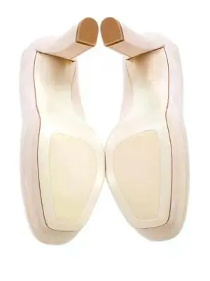 Bottega Veneta 120mm Suede Platform Pumps