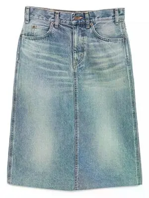 Celine Denim Skirt - Blue