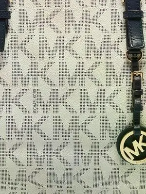 Michael Kors Monogram Canvas Tote Bag