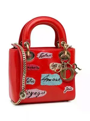 Dior Mini Lady Handbag - Red