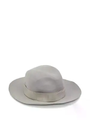 MAISON MICHEL Felt Fedora Hat - Grey