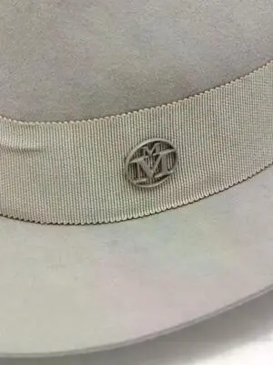 MAISON MICHEL Felt Fedora Hat - Grey
