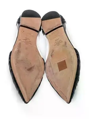 Valentino Garavani Leather Draped Flats