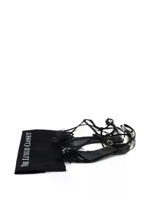 Dolce & Gabbana Bow-detail Mesh Flat Sandals