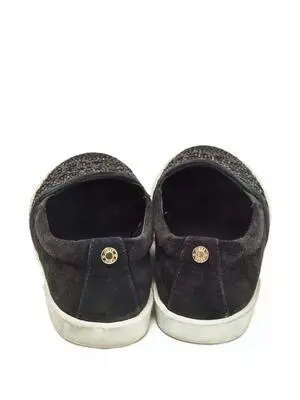 JIMMY CHOO Embellished Slip-on Sneakers
