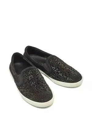 JIMMY CHOO Embellished Slip-on Sneakers