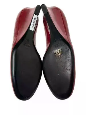 Gucci 85mm Wedge Pumps - Red