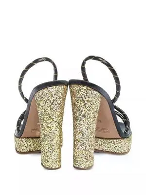 Marc Jacobs Glitter Embellished Platform Sandals