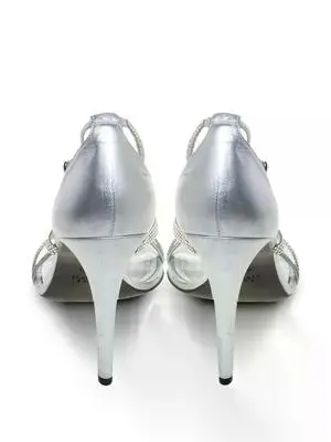 STUART WEITZMAN Embellished Stiletto Heel Sandals