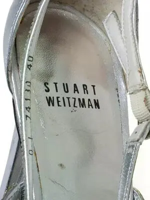 STUART WEITZMAN Embellished Stiletto Heel Sandals