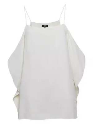 Theory Rosina Draped Blouse - Neutrals