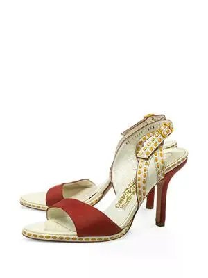 FERRAGAMO Panelled Slingback Sandals
