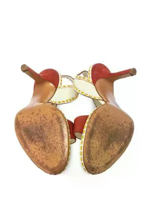 FERRAGAMO Panelled Slingback Sandals