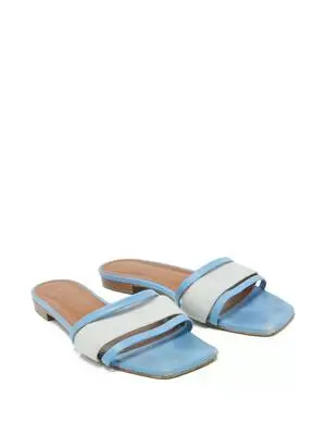 MALONE SOULIERS Demi Two-band Flat Sandals - Blue